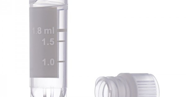 Cryogenic Storage Vials, 1.8mL (450pcs, Internal Thread)