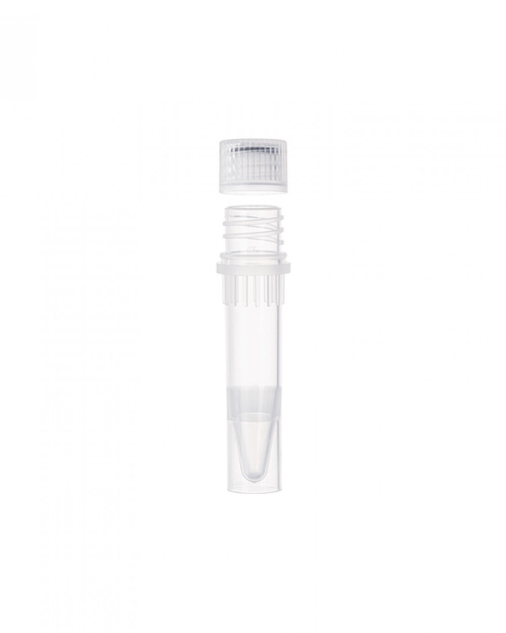 Screw Cap Micro Tubes, 1.5mL (100pcs, Bulk, Cap-attached, Clear tube ...