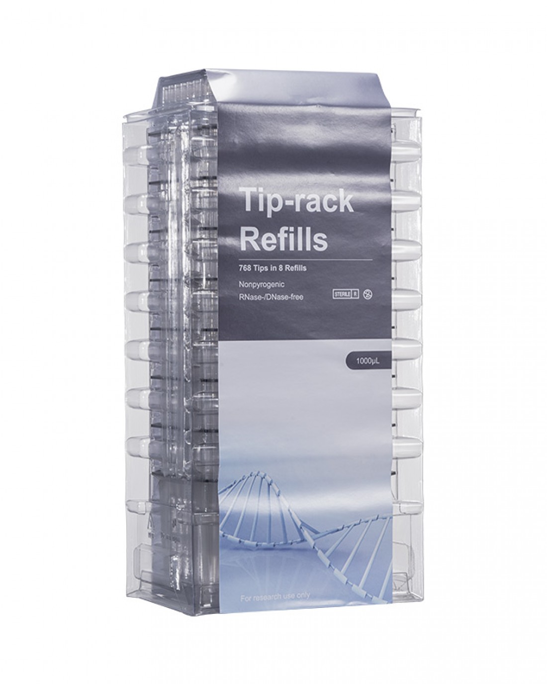 Specialized Sterile Non-Filtered Pipette Tips, Refill box, 1000μL