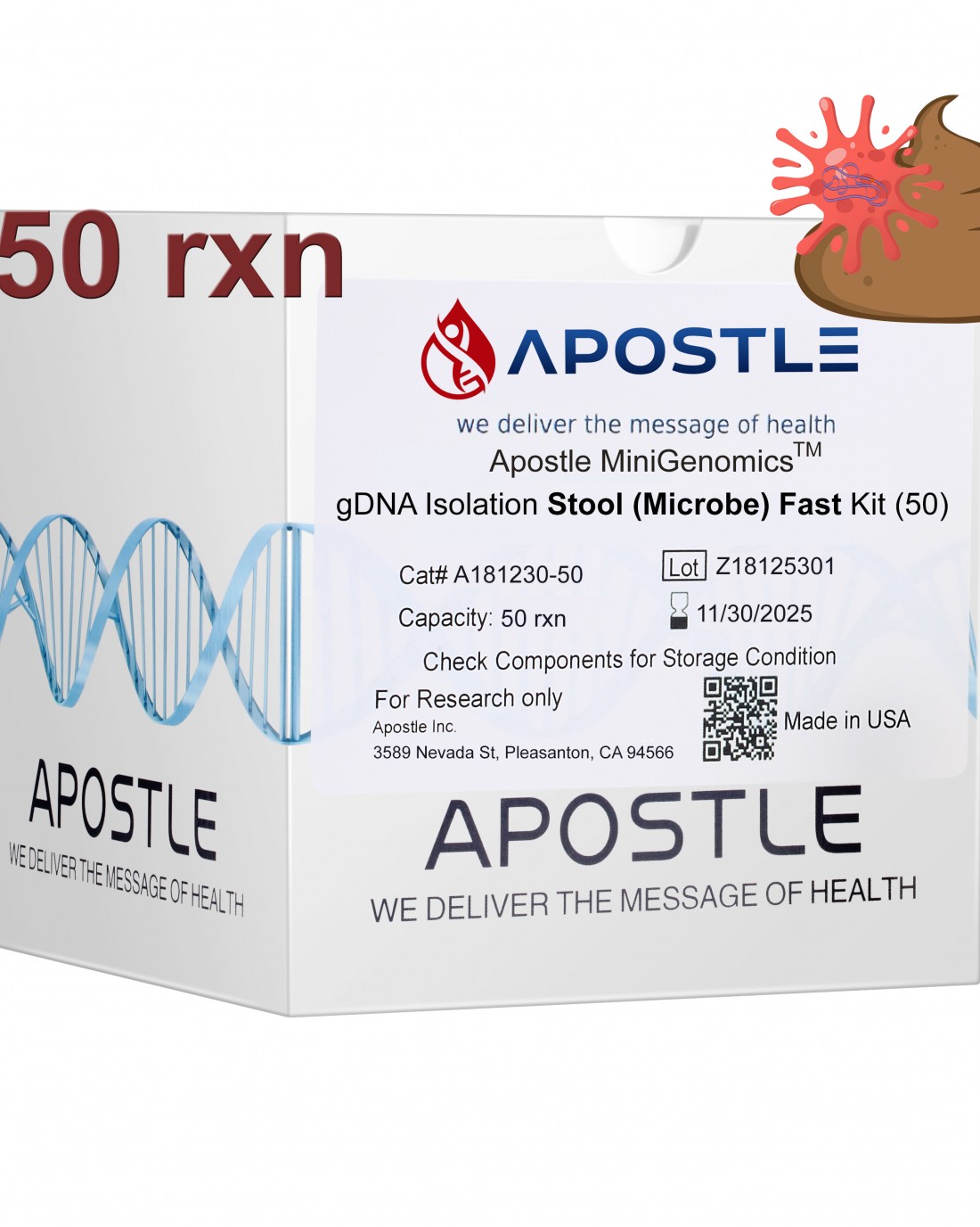 MiniGenomics Stool (Microbe) DNA Isolation Kit (50 preps)